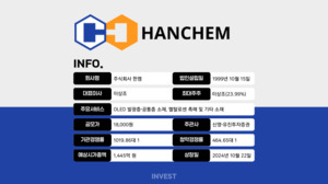 [IPO] 'OLED·반도체 소재' CDMO 기업 한켐, 22일 코스닥 상장... 생산시설 확장 및 승화정제 사업 본격화
